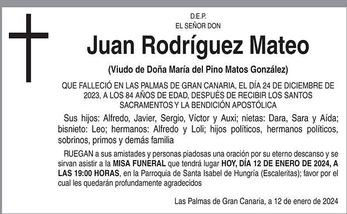 Juan Rodríguez Mateo | Canarias7